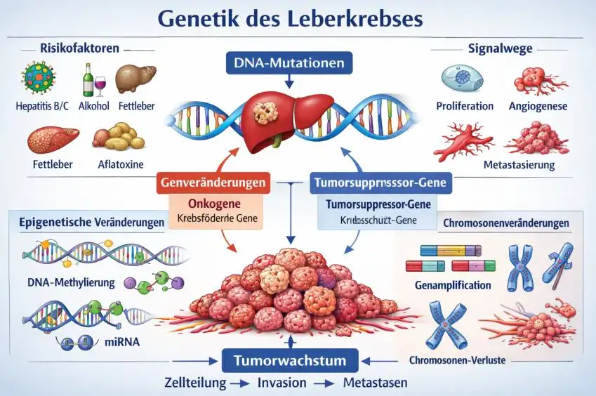 Genetik des Leberkrebses: Ursachen, Risiken, moderne Therapieansätze ...