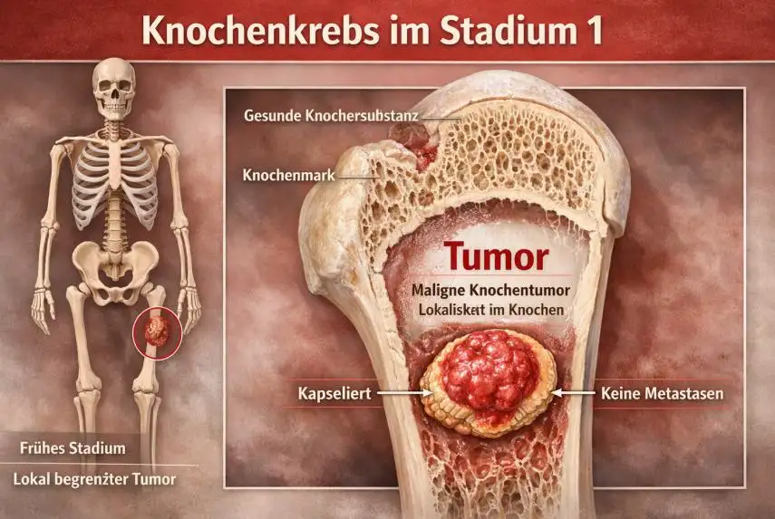 Knochenkrebs im Stadium 1: Früherkennung, Symptome, Behandlung und ...