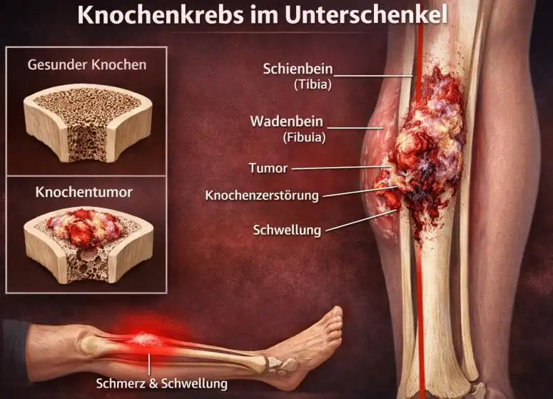 Knochenkrebs im Unterschenkel: Symptome, Ursachen, Diagnose und moderne ...