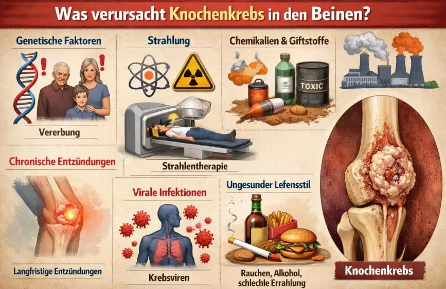 Was verursacht Knochenkrebs in den Beinen? Ursachen, Symptome, Diagnose ...